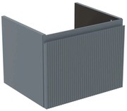 Ideal Standard Finesse - Umyvadlová skříňka, 48x41x37 cm, 1 zásuvka, Ribbed Matt ashblue E3406UQ