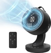 Cirkulační ventilátor FLOW s dálkovým ovládáním, černý SongmicsHome