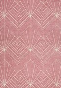Oriental Weavers, Kusový koberec Portland 58/RT4R, 67x120, růžová, chodba / předsíň