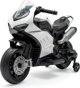Dětská elektrická motorka Baby Mix Supersport bílá