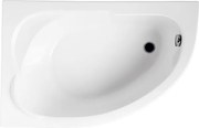 Polimat Akrylátová asymetrická vana Standard 130x85 L(R) AS Barva: Bílá, Orientace: Levá