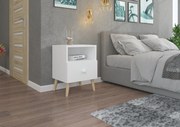 ADRK Furniture Noční stolek se zásuvkou LOGAN NS-Log-W-L016