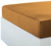 DT Bavlněné prostěradlo JERSEY 160x200 cm s gumou - béžová