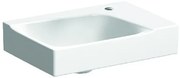 Geberit Xeno 2 - Umývátko 40x28 cm, otvor pro baterii vpravo, bez přepadu, s KeraTect, bílá 500.529.01.1