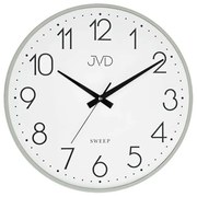 JVD Zelené nástěnné kovové netikající tiché hodiny JVD HK4129.2