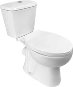 Kuchinox Lario, WC kombi, dvoutlačítko 3/6l, zadní odpad, sedátko s pomalým zavíráním, bílá, LAV-VKL_604P