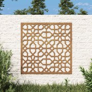 Zahradní nástěnná dekorace 55 x 55 cm corten Maurský design