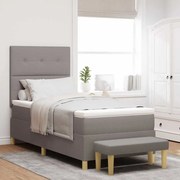 Postel s boxspringem s polštářem Taupe 200 x 100 cm textil 3344279