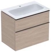 Geberit iCon - Skříňka s umyvadlem, 75x48x63 cm, 2 zásuvky, dub 502.336.JH.1