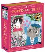 Mudpuppy Puzzle Romeow & Juliet Bookish Cats 100 dílků