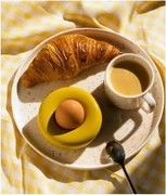 Béžový dezertní porcelánový talíř ø 20,5 cm Fika – ONA