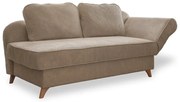 Taupe manšestrová lenoška (pravý roh) Chic Charlotte – Miuform