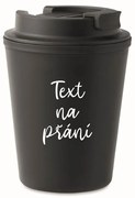 TEXT NA PŘÁNÍ - černý termohrnek 300 ml