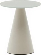 Kulatý odkládací stolek se skleněnou deskou ø 35 cm Wilshire – Kave Home