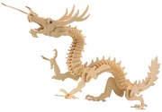 Woodcraft Dřevěné 3D puzzle drak