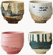 Sada ručně malovaných hrnků Artist Ceramics, 4 díly
