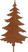 Rustikální rezavý zápich stromek Christmas Tree Rust M - 11*1*50 cm