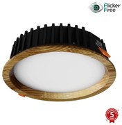 APLED - LED Podhledové RONDO WOODLINE LED/12W/230V 3000K pr. 20 cm jasan masiv