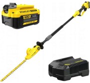 Stanley Zahradní technika - 18V AKU plotové nůžky 45 cm, 1x aku 4,0 Ah Li-Ion, nabíječka SFMCPH845M1-QW