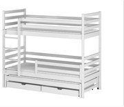 Legno Dětská patrová postel Lukáš bílá Rozměr (cm): 80x160