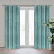 ZATEMŇOVACÍ ZÁVĚS NA KROUŽCÍCH RIA 140X250 CM MENTOLOVÁ