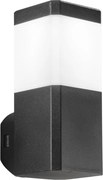 FAN I-FOCUS-Q-AP-NER Nástěnné svítidlo, hranaté, polykarbonátové, černé, 1 x GU10, 131 x 100 x 242 mm, IP65 - FANEUROPE