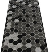 Berfin Dywany, Kusový koberec Lagos 1675 Dark Grey (Silver), 80x150, šedá, obývací pokoj