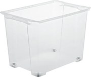 Regalux Úložný box na kolečkách, 58,3 × 39,2 × 41 cm, 65 l, transparentní