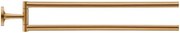 Duravit Starck T - Dvojitý držák ručníků, otočný, délka 47 cm, kartáčovaný bronz 0099410400