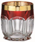 BOHEMIA SAFARI RUBIN SKLENICE NA WHISKY 250 ML SADA 6 KS