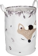 Úložný box na hračky LIŠKA s bambulemi, O 35 cm