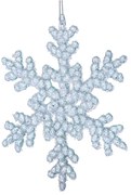Skleněná vánoční ozdoba ø 6 cm Snowflake – Dakls