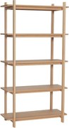 Regál v dekoru dubu v přírodní barvě 80x150x39 cm Epoch – Hübsch