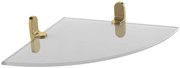 BISK Erga Nature Gold, rohová polička na kosmetiku, zlatá lesklá, ERG-05851