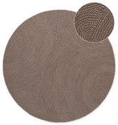 Taupe ručně tkaný vlněný kulatý koberec ø 150 cm Calmio – Hanse Home