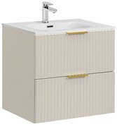 Comad Koupelnová skříňka s keramickým umyvadlem Adel Cashmere 60 cm - kašmír