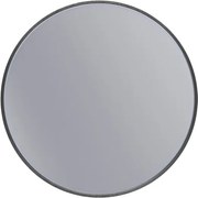 Erga Round, kulaté zrcadlo 50cm, černý rám, ERG-V01-ROUND-5050-BK