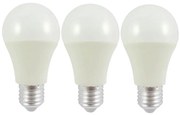 LED Žárovky 10W E27 A60 2700K sada 3 kusy