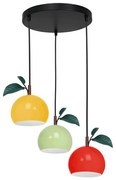 Luminex Lustr na lanku APPLE 3xE27/15W/230V pestrobarevná 8943