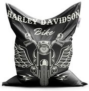 Sablio Sedací vak Harley-Davidson S křídly - 150x100 cm