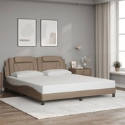 Rám postele Viana bez matrace cappuccino 180x200 cm umělá kůže 3208114