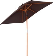 Slunečník Outsunny 200 x 150 x 235 cm s nakloněním - 3stupňový nastavitelný obdélníkový slunečník, vodoodpudivý a odolný proti UV záření pro pláž, bal