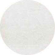 Ayyildiz, Kusový koberec Pouffy 5100 Cream kruh, 160x160 (průměr) kruh, bílá, obývací pokoj