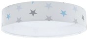 LED Stmívatelné svítidlo GALAXY KIDS LED/24W/230V hvězdičky bílá/šedá/modrá + DO