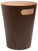 Hnědý kancelářský odpadkový koš 7,5 l Woodrow – Umbra