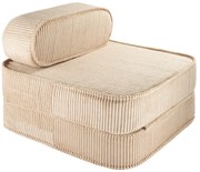 Světle hnědé manšestrové dětské křesílko Flip – Wigiwama