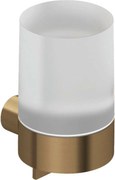 Kludi Vela R - Dávkovač mýdla s držákem, sklo/kartáčovaný bronz 58976N1