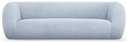 Světle modrá pohovka z textilie bouclé 230 cm Essen – Cosmopolitan Design