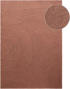 Ručně tkaný vlněný koberec v terakotové barvě 80x150 cm Calmio – Hanse Home