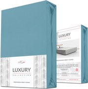 ELASTICKÉ JERSEY PROSTĚRADLO 90X200 CM, VÝŠKA 30 CM MODRÁ